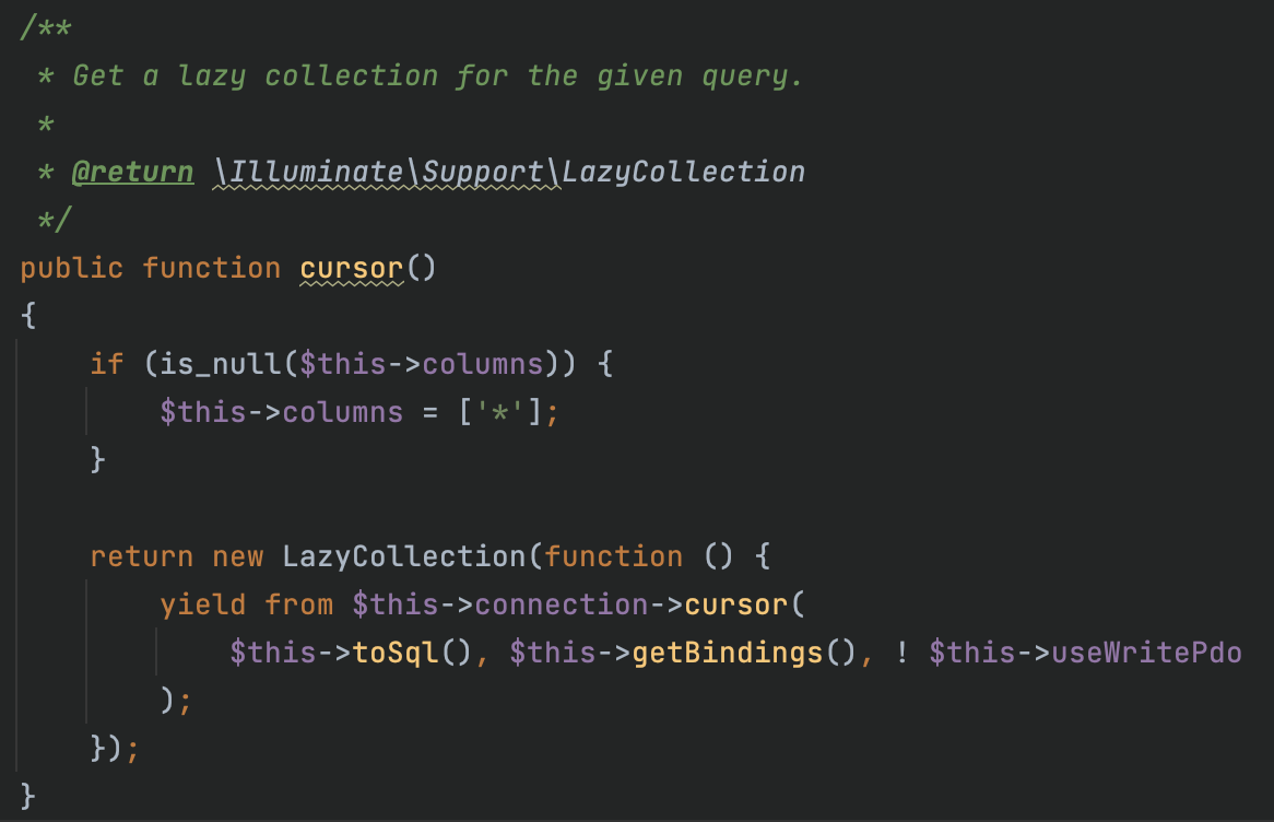 Php 節省記憶體的好幫手:生成器 Generator、迭代器 Iterrators 與 Yield Php、laravel 隨手筆記 Mtsung